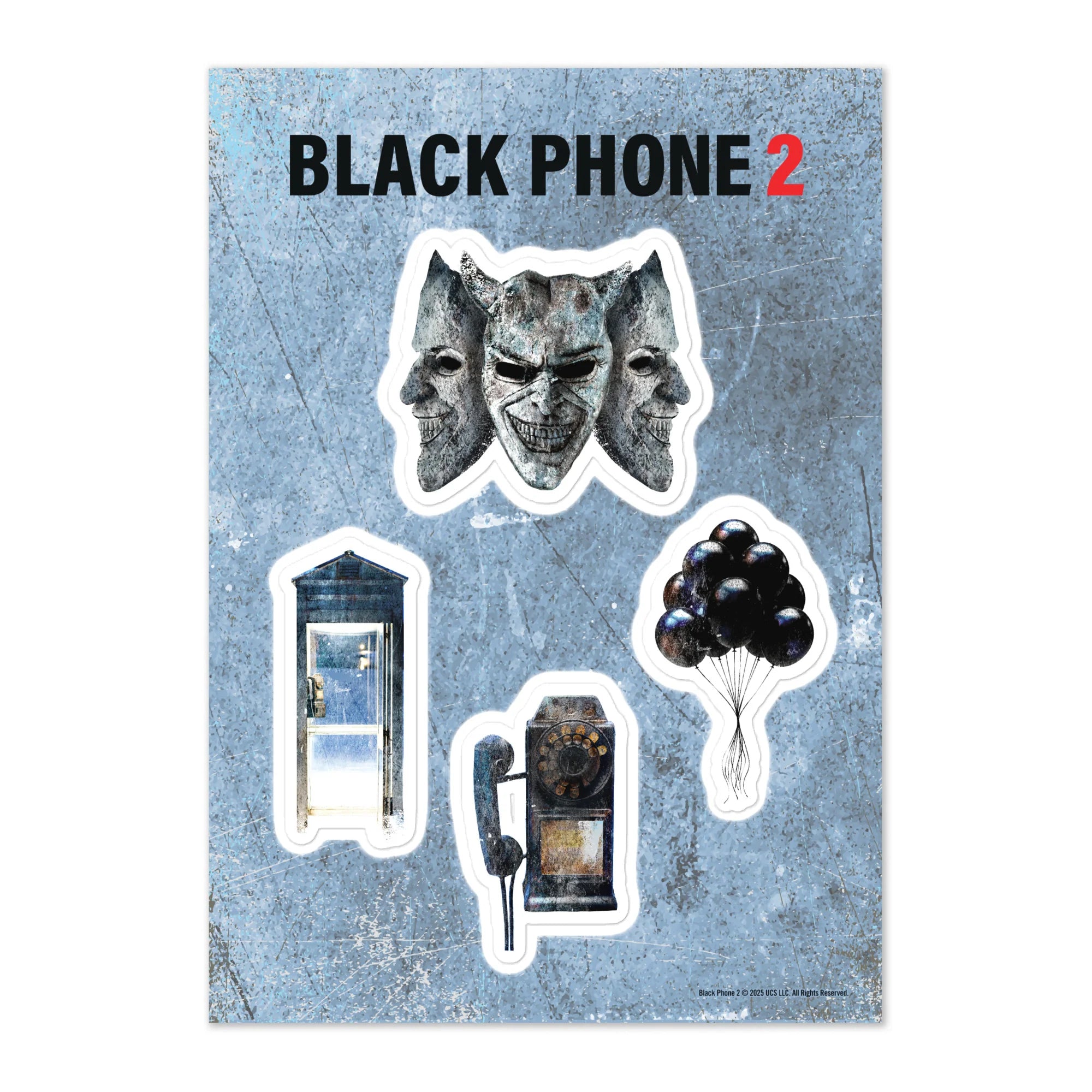 The Black Phone 2 Sticker Sheet | Horror Movie Vinyl Decals – Blumhouse ...