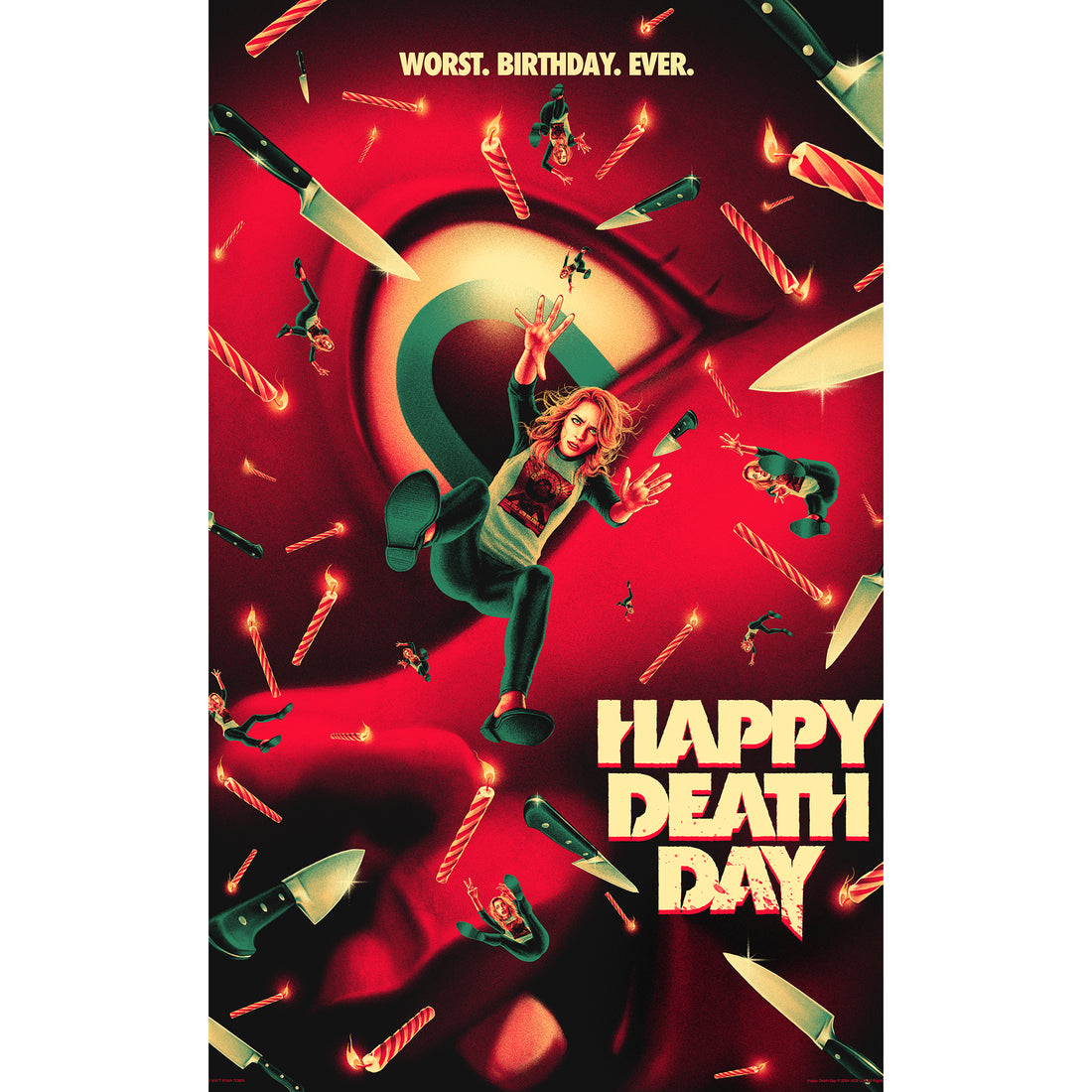 Happy Death Day Lithograph Poster: Limited Edition Horror Movie Art ...