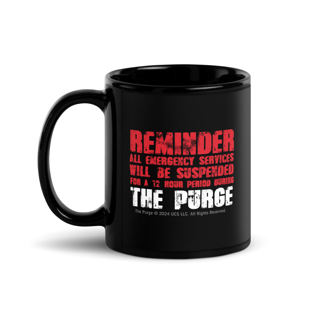 The Purge Announcement Mug | "This is Your Emergency Broadcast" Cup ...